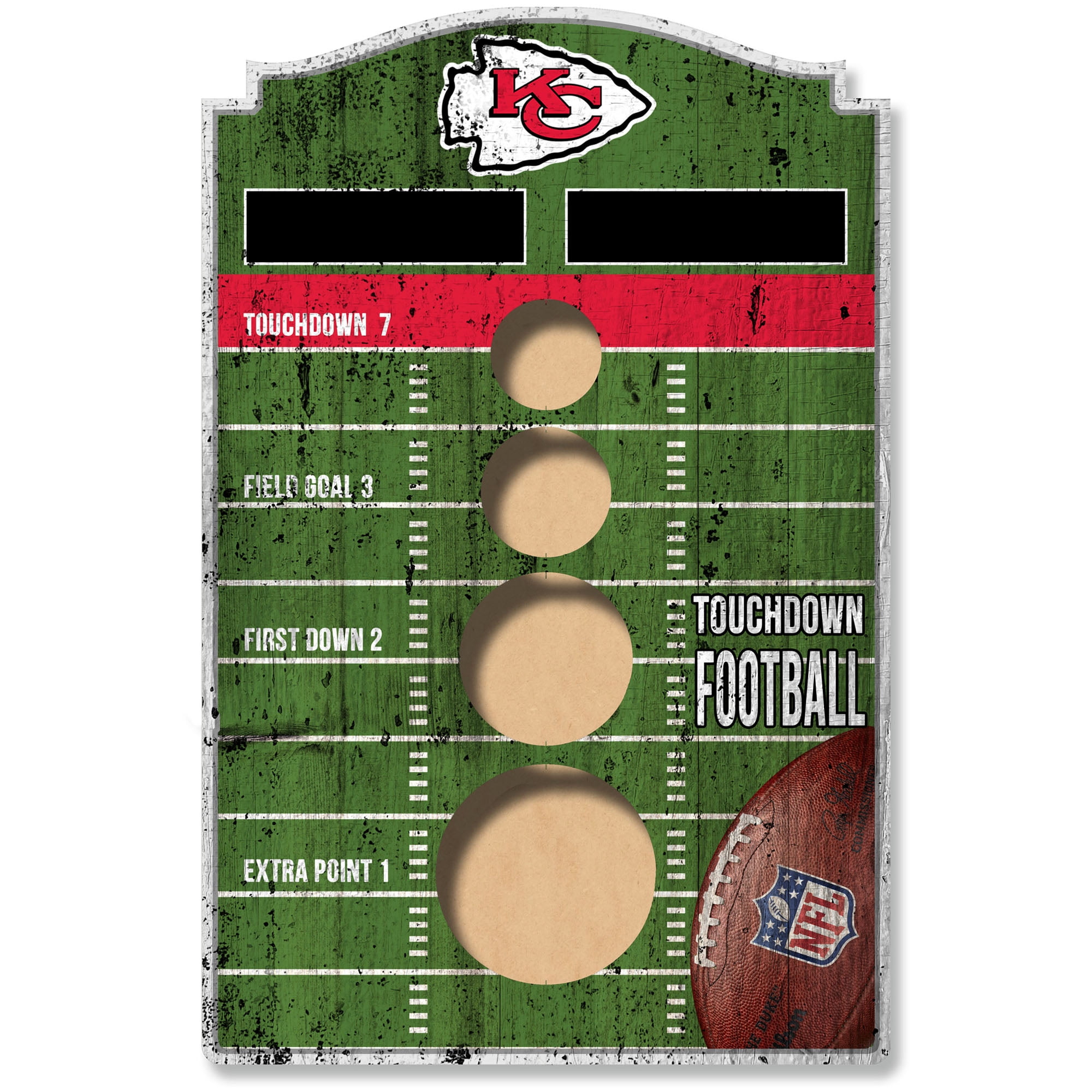Fan Creations Kansas City Chiefs Cornhole Board Game Bean Bag Toss Set ...