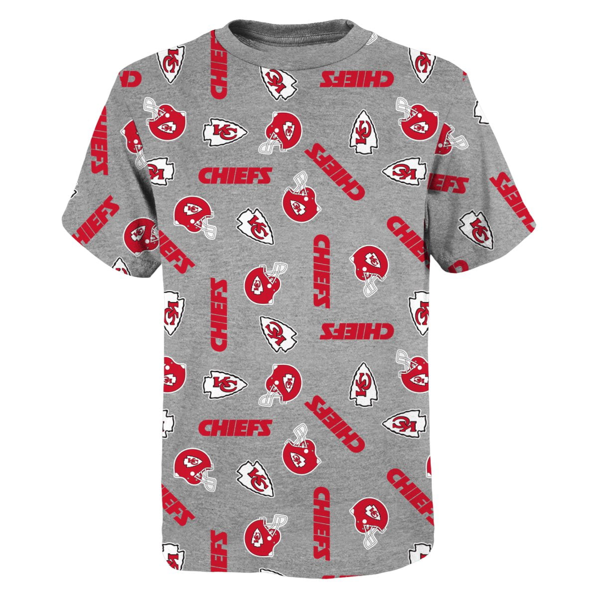 Kansas City Chiefs Boys 4-18 SS Allover Print Tee 9K1BXFGFV XL14/16 ...