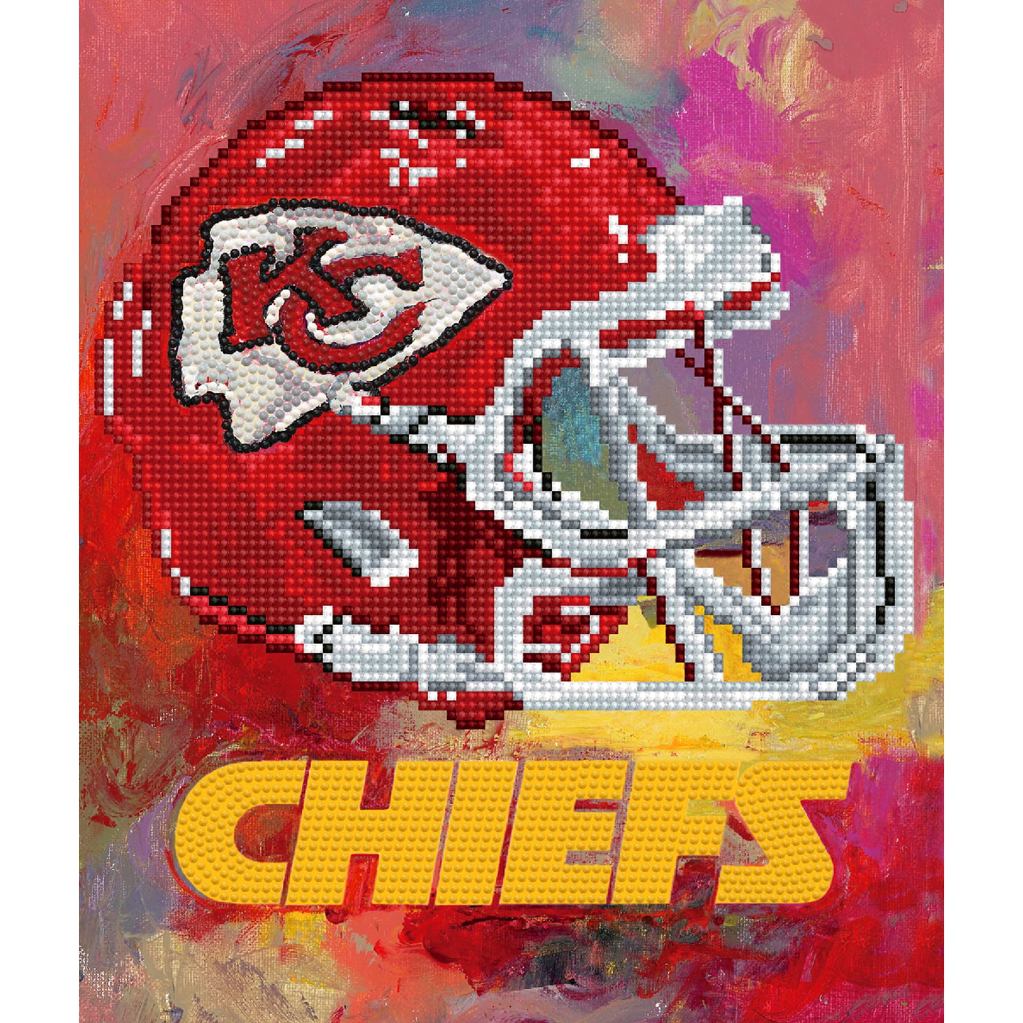 Kansas City Chiefs Diamond Art Craft Kit for Beginners: Gem Projects on ...