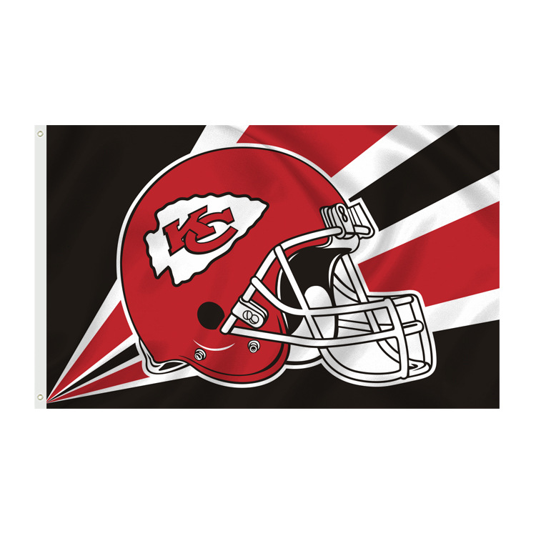Kansas_City_Chiefs Flag, Red Black, Gifts for Football Sport Fans KC ...