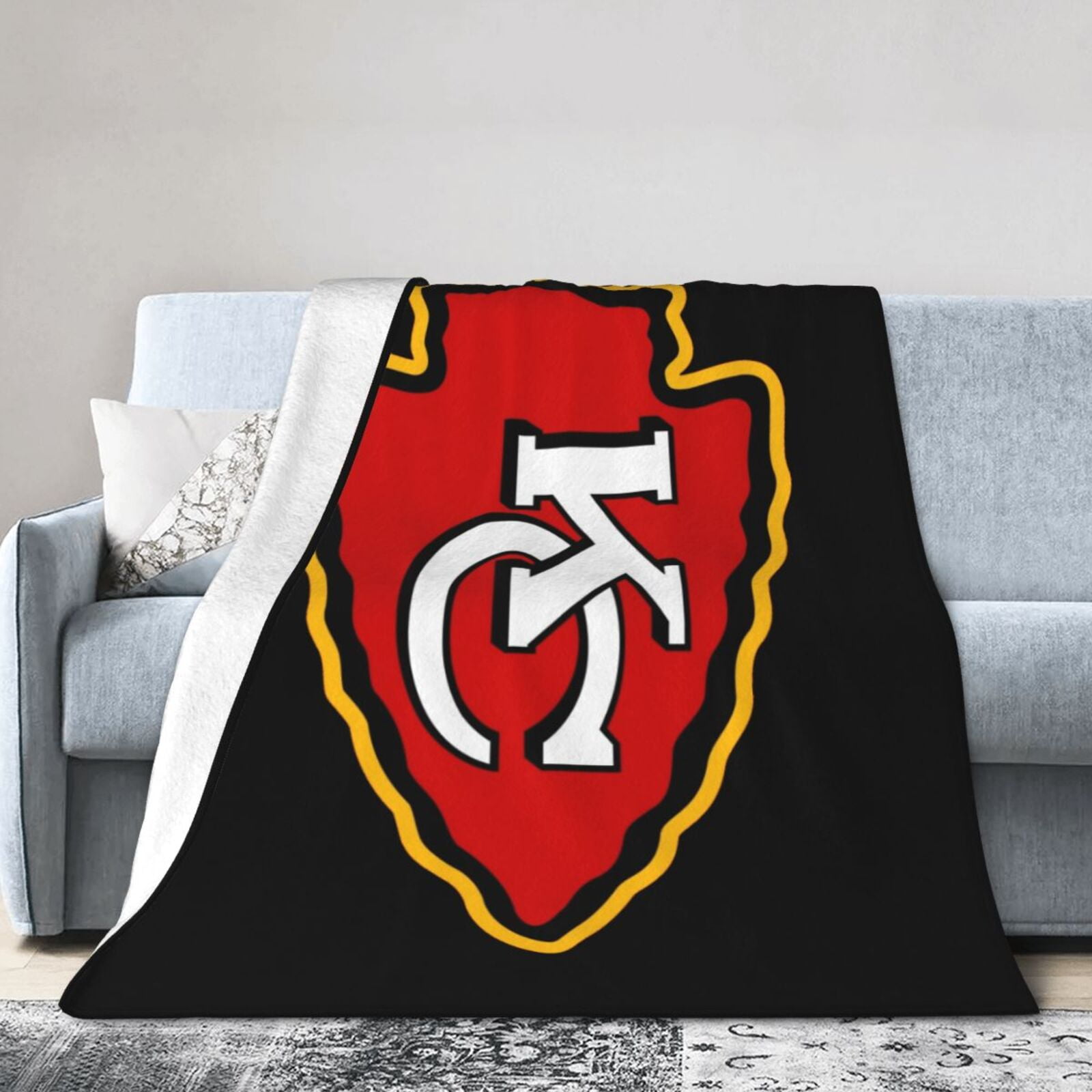 Kansas_City_Chiefs Fleece Blanket Throw Blankets Bedding Super Soft ...