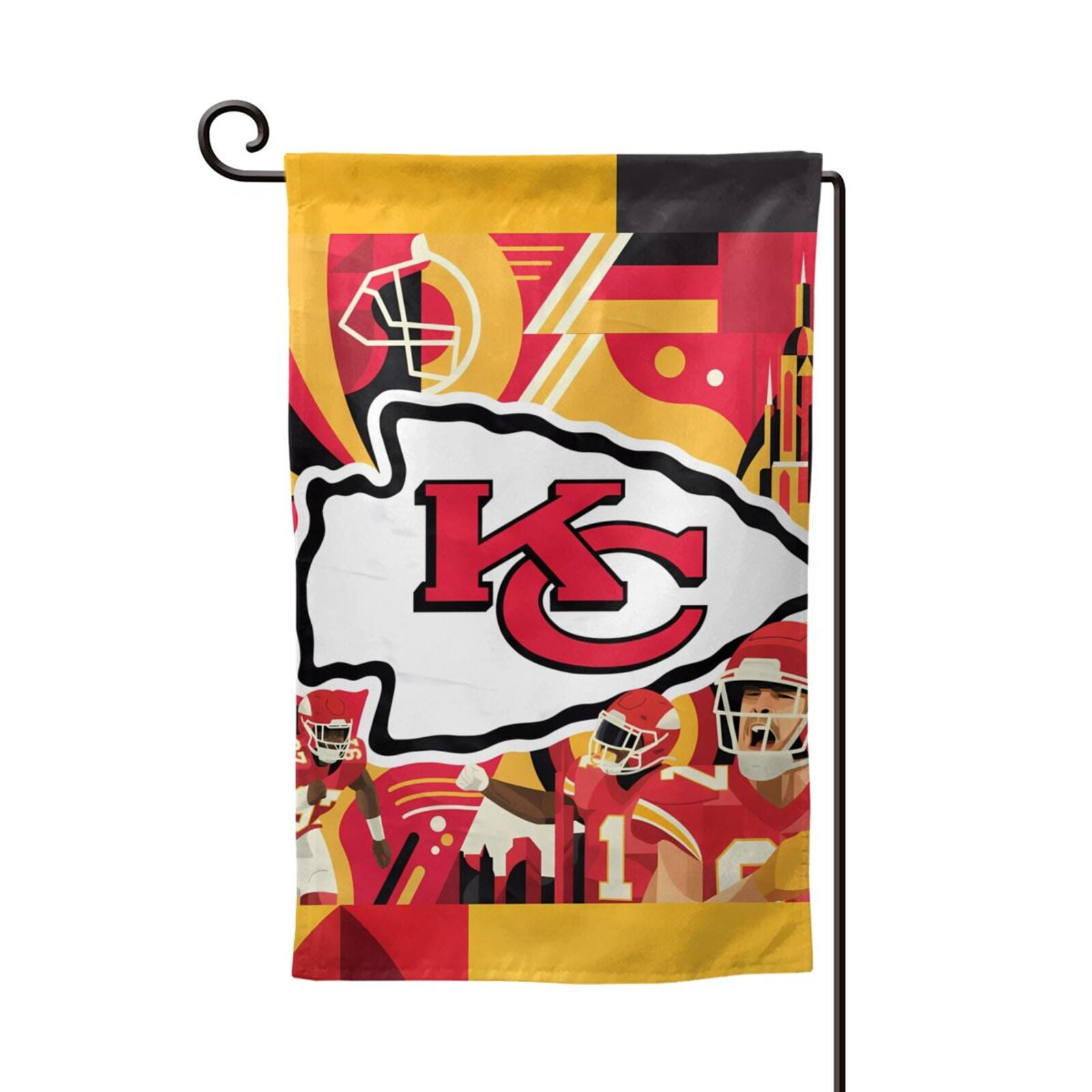 Kansas_City_Chiefs Football Fans Double Sided Garden Banner flags Sharp ...