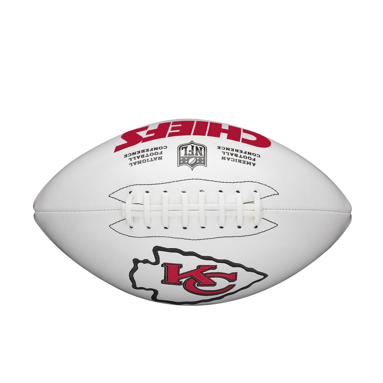 Kansas City Chiefs Wilson NFL Live Signature Autograph White Panel ...
