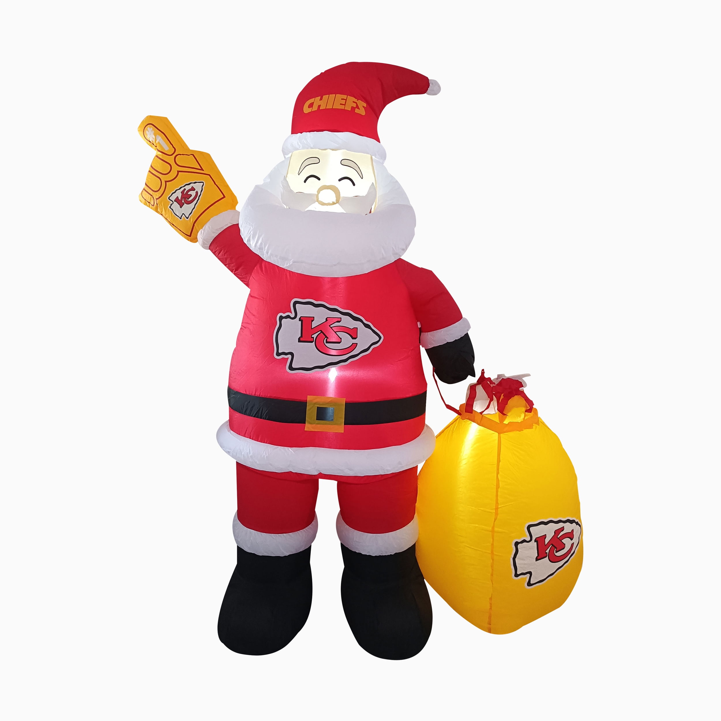 Kansas City Chiefs Inflatable Santa - Walmart.com