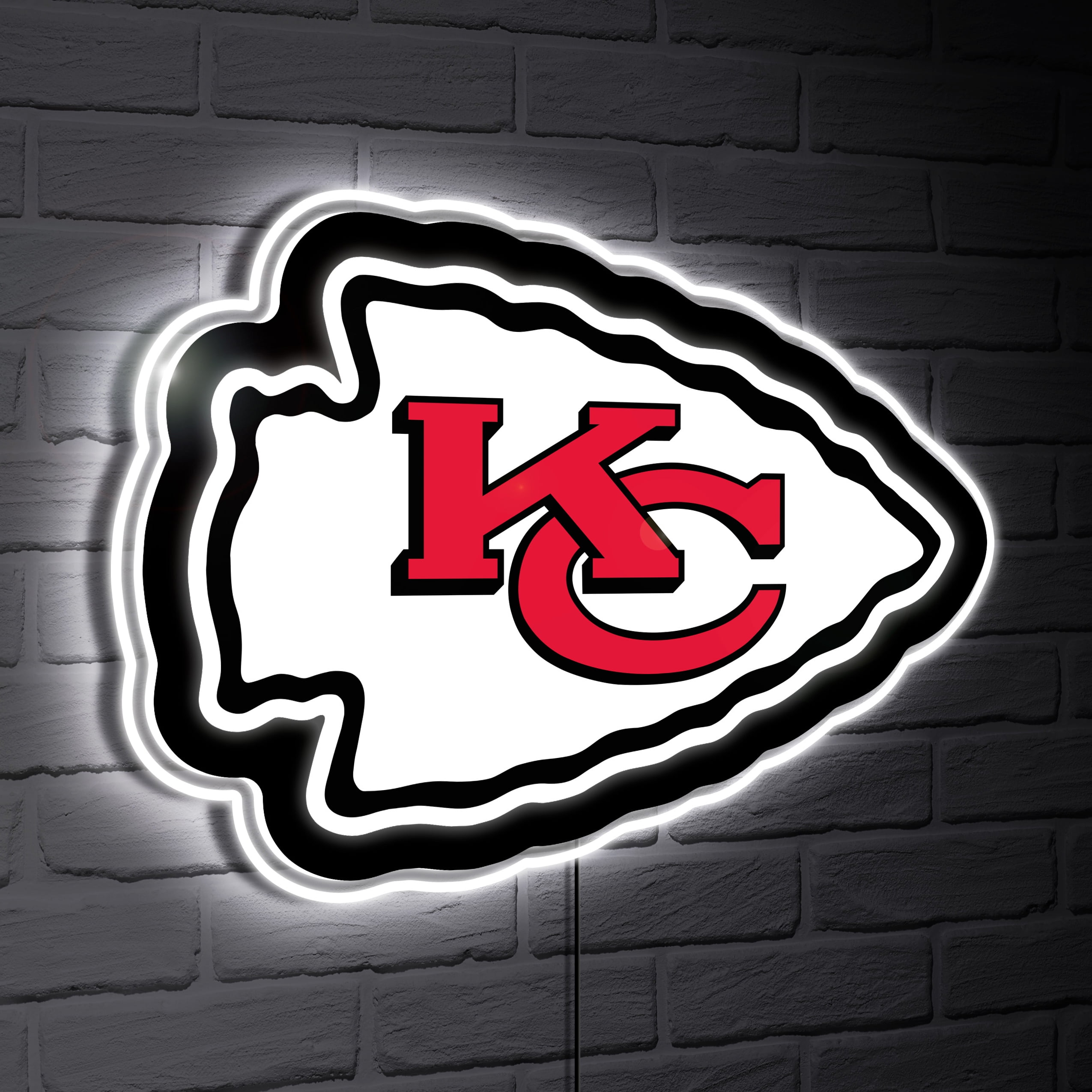 Kansas City Chiefs LED Team Logo Shaped Lighted Wall Sign - Walmart.com