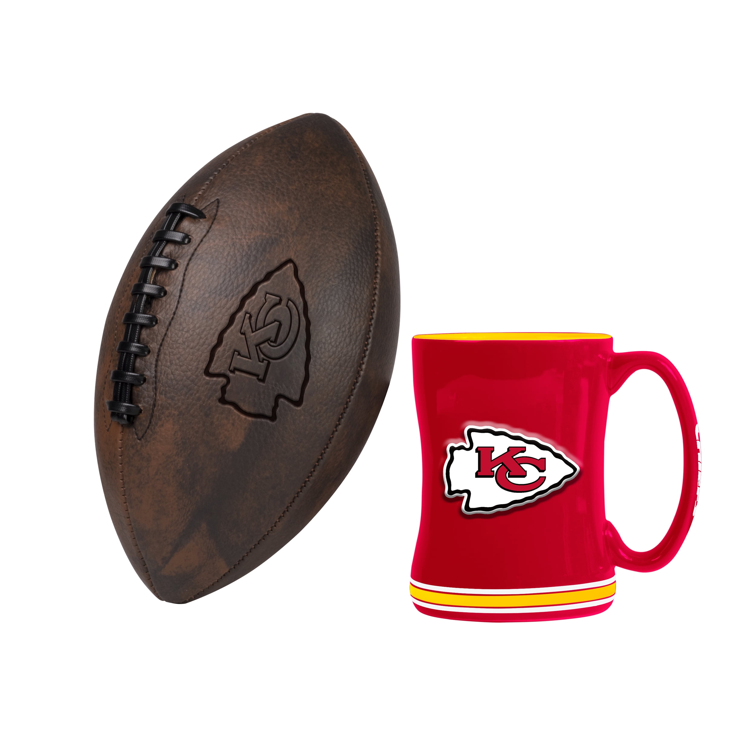 Kansas City Chiefs Mini Football & Relief Mug Set - 14oz - Walmart.com