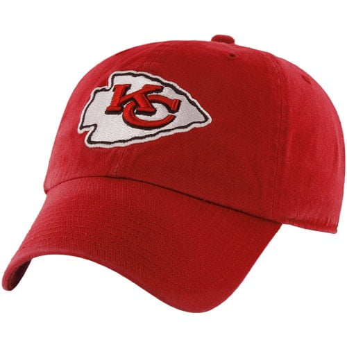 Kansas City Chiefs NFL Clean Up Strapback Baseball Cap SIZE: ADJ ...