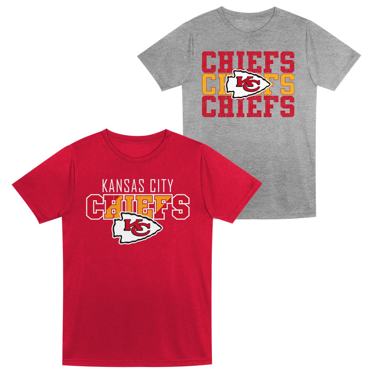 Kansas City Chiefs NFL Toddler 2 Pack Poly Tees - Walmart.com