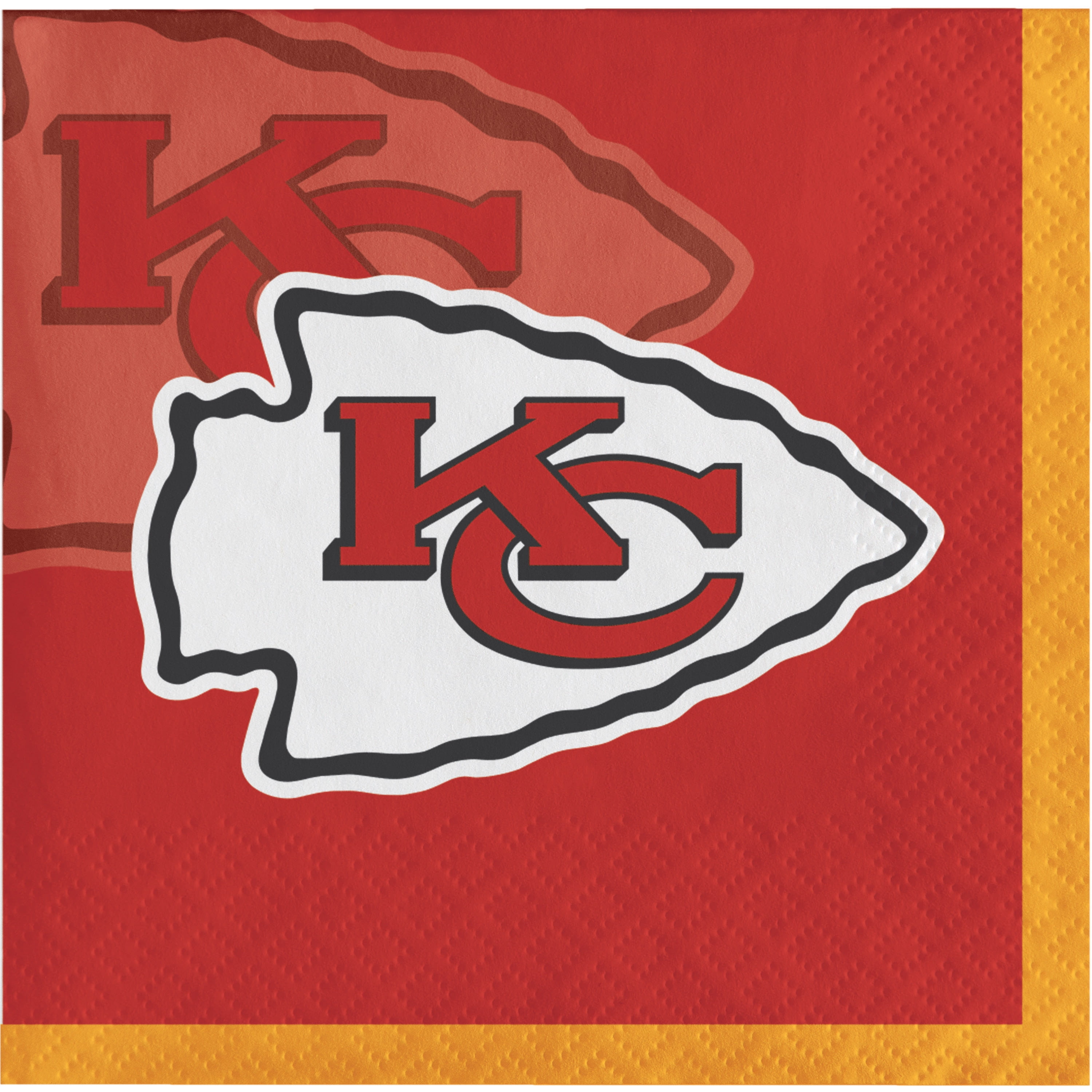 Kansas City Chiefs Paper Beverage Napkins 48 Count for 24 Guests ...