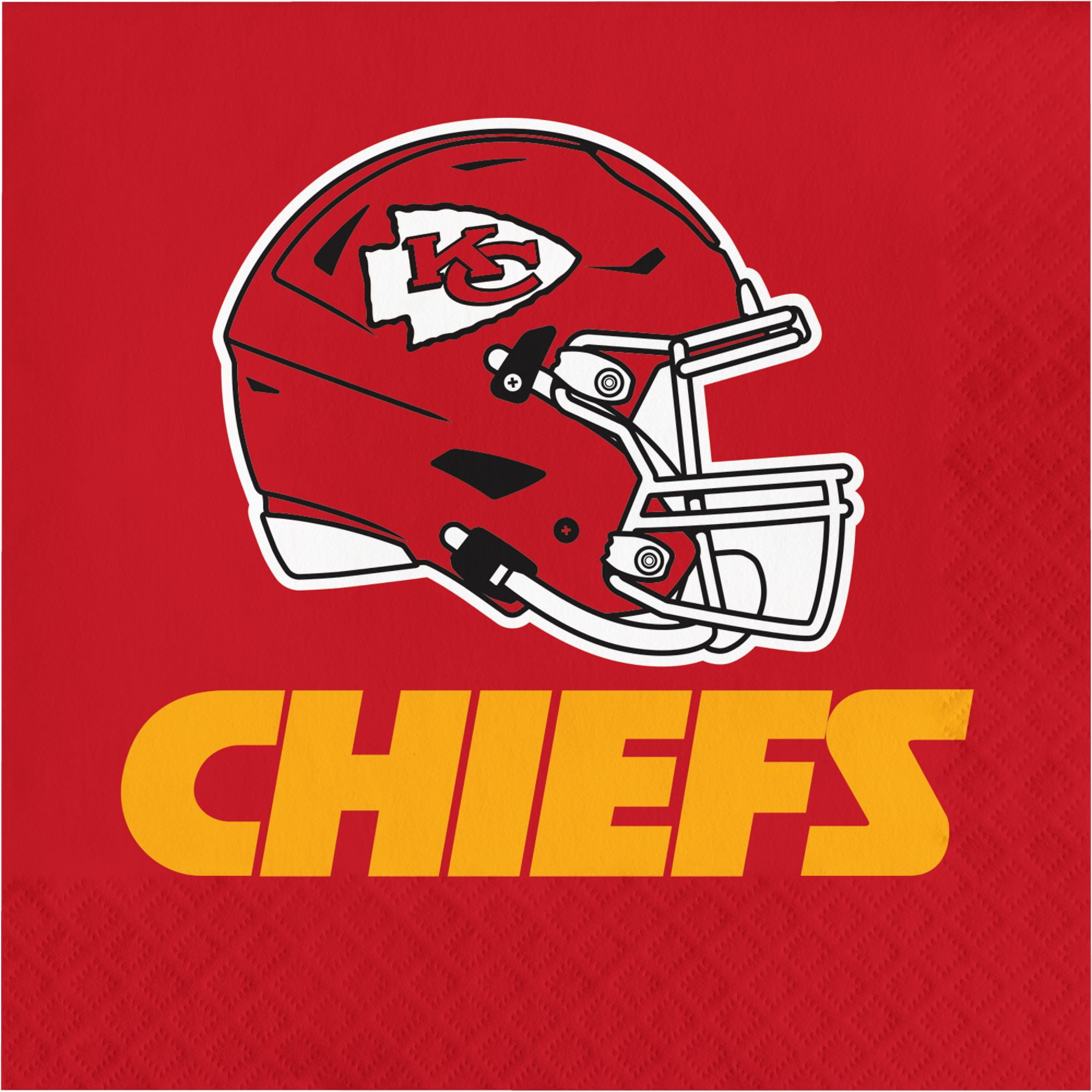 NFL Kansas City Chiefs 48 Count Paper Napkins for Tailgate Parties and ...