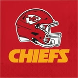 NFL Kansas City Chiefs 48 Count Paper Napkins for Tailgate Parties and ...