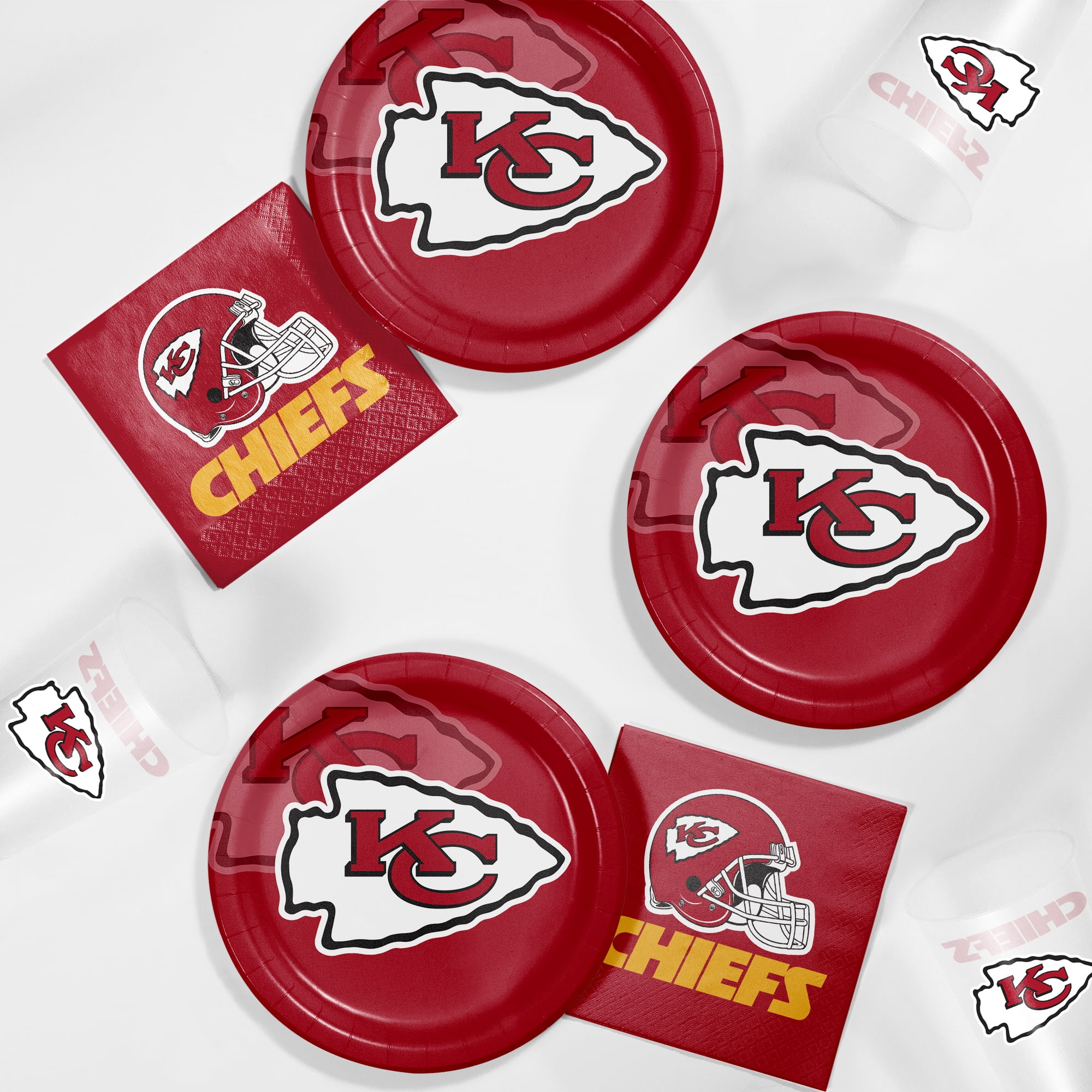 Kansas City Chiefs Party Supplies Tailgating Kit, Serves 8 Guests ...