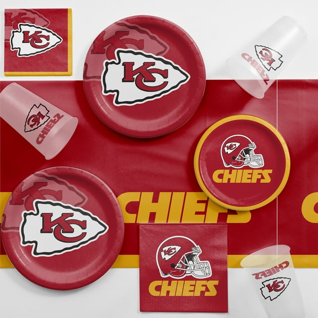 Kansas City Chiefs Party Supplies Tailgating Kit, Serves 8 Guests ...