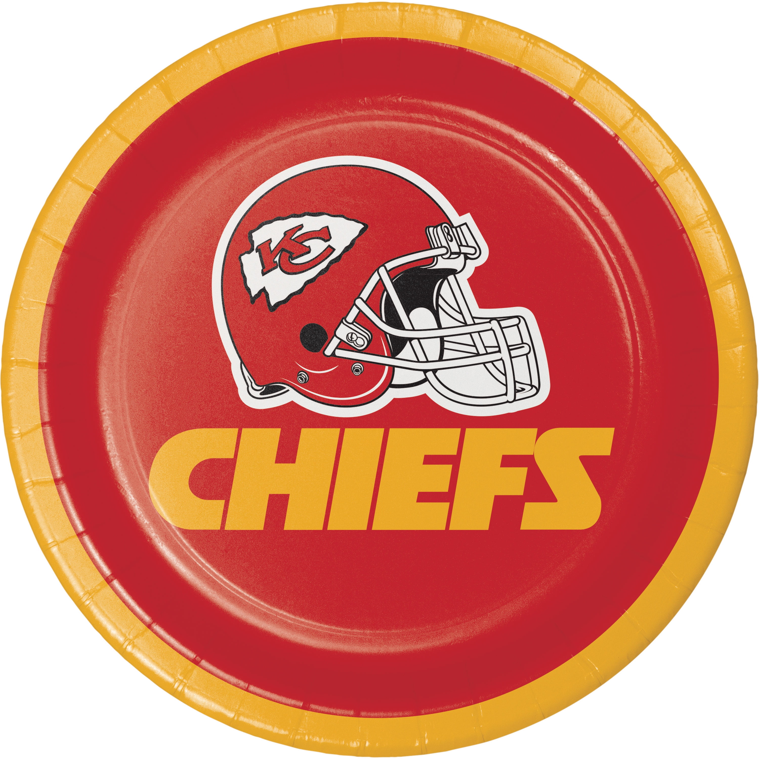 Kansas City Chiefs Round Paper Dessert Plates 24 Count for 24 Guests ...