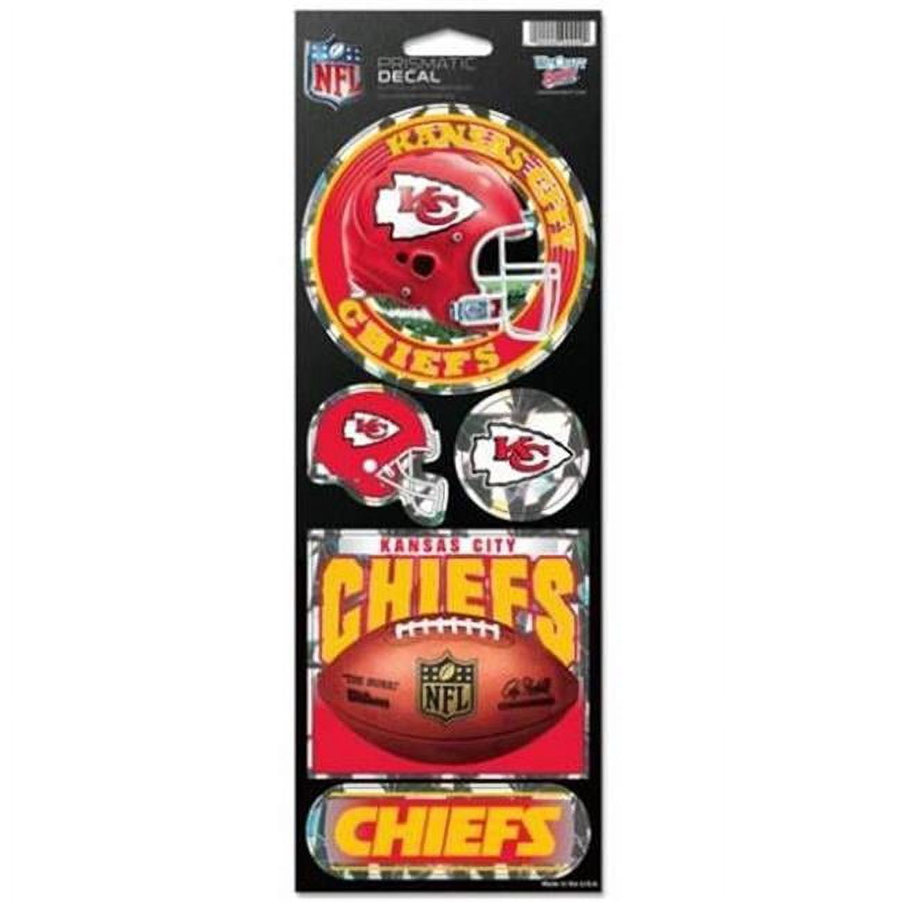 Kansas City Chiefs Stickers Prismatic - Walmart.com