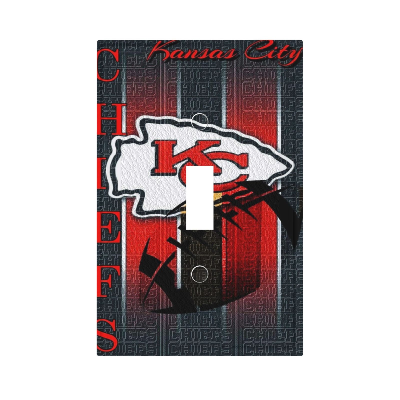 KC Chiefss Switching Lights Single Leather Roman Frame Switch Panel ...