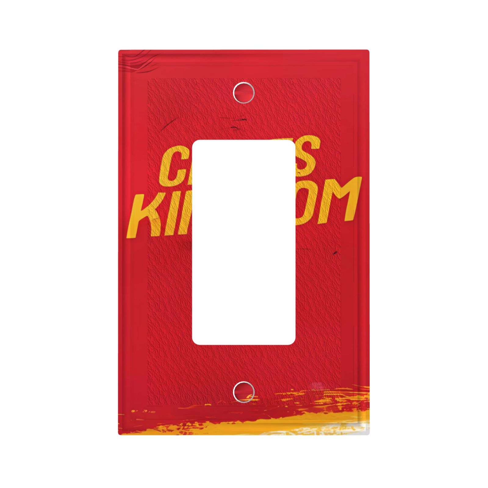 KC Chiefss Switching Lights Single Leather Roman Frame Switch Panel ...