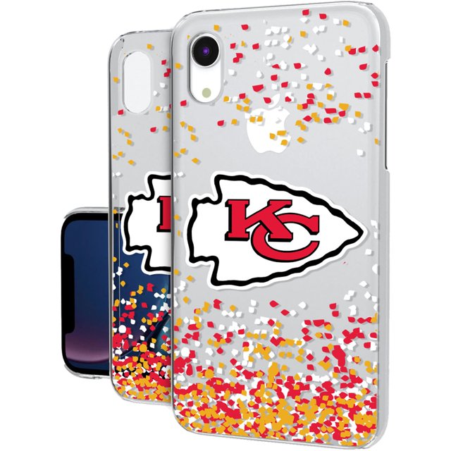 Kansas City Chiefs iPhone Clear Case with Confetti Design - Walmart.com