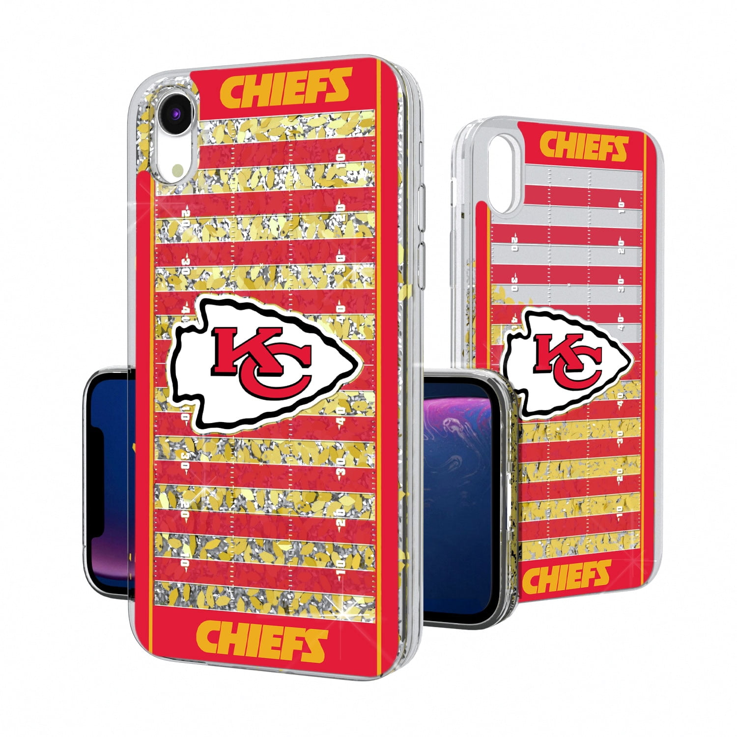Kansas City Chiefs iPhone Field Design Glitter Case - Walmart.com