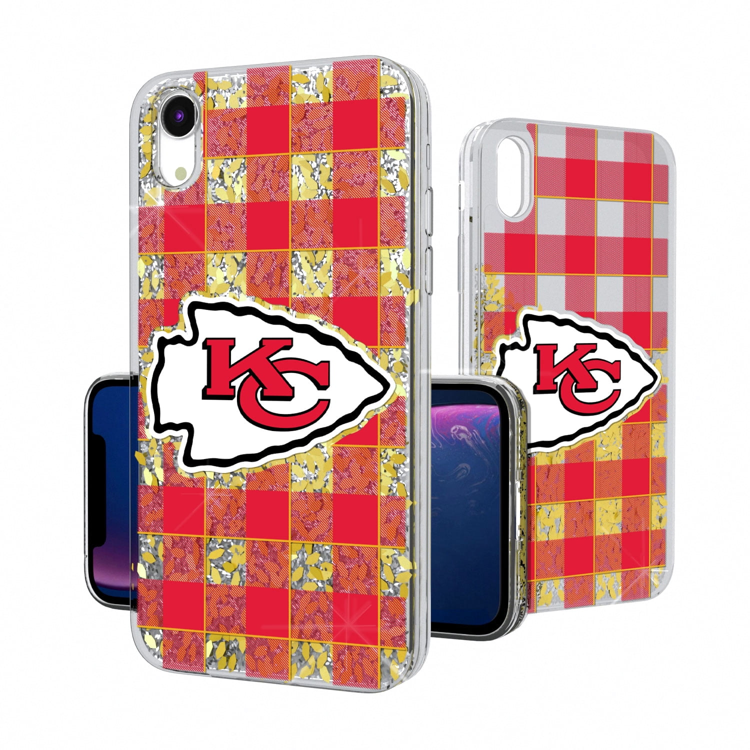 Kansas City Chiefs iPhone Plaid Design Glitter Case - Walmart.com