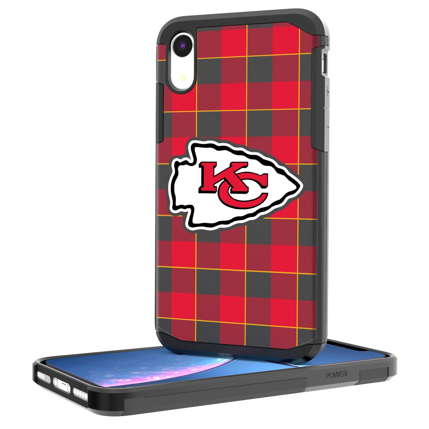 Kansas City Chiefs iPhone Rugged Plaid Design Case - Walmart.com