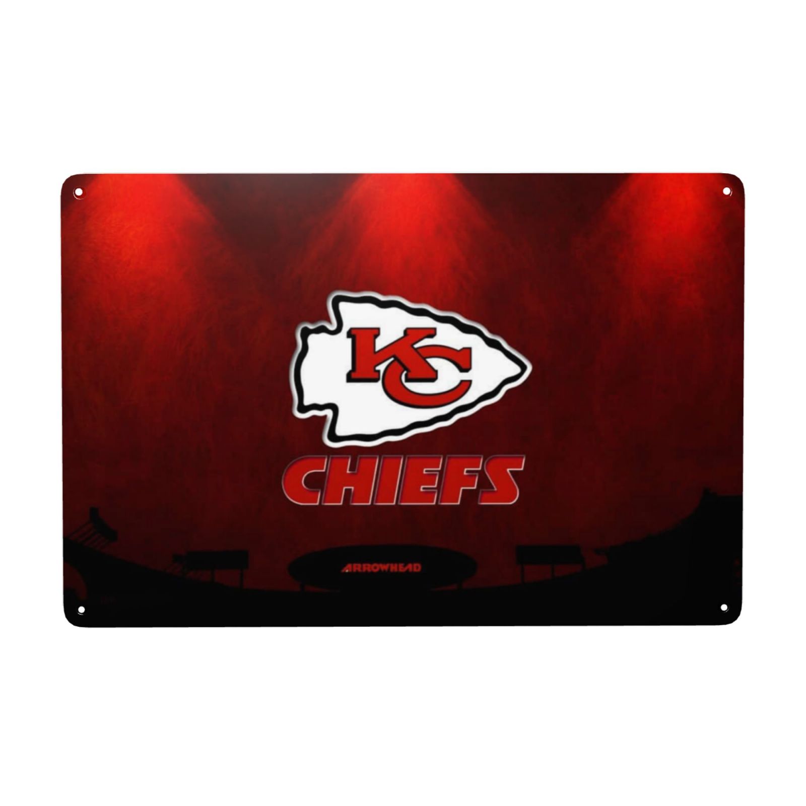 KC ChiefssFootball Tin Decorative Hanging Painting Metal sign Home ...