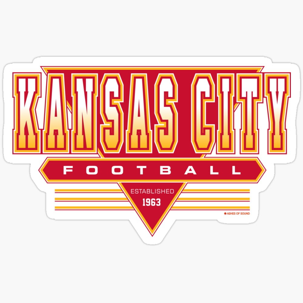 Kansas City Football Retro, Vintage Chiefs Inspired 90S Sticker ...