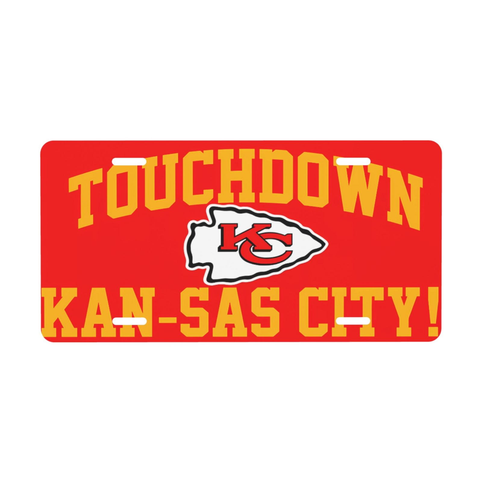 Kansas_City Football Team Car Decorative License Plate 6 x 12 ...
