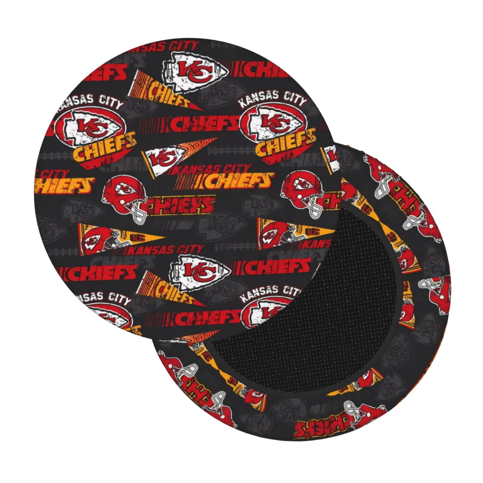 Kansas_City Football team themed Round Bar Stool Seat Covers,Soft And ...