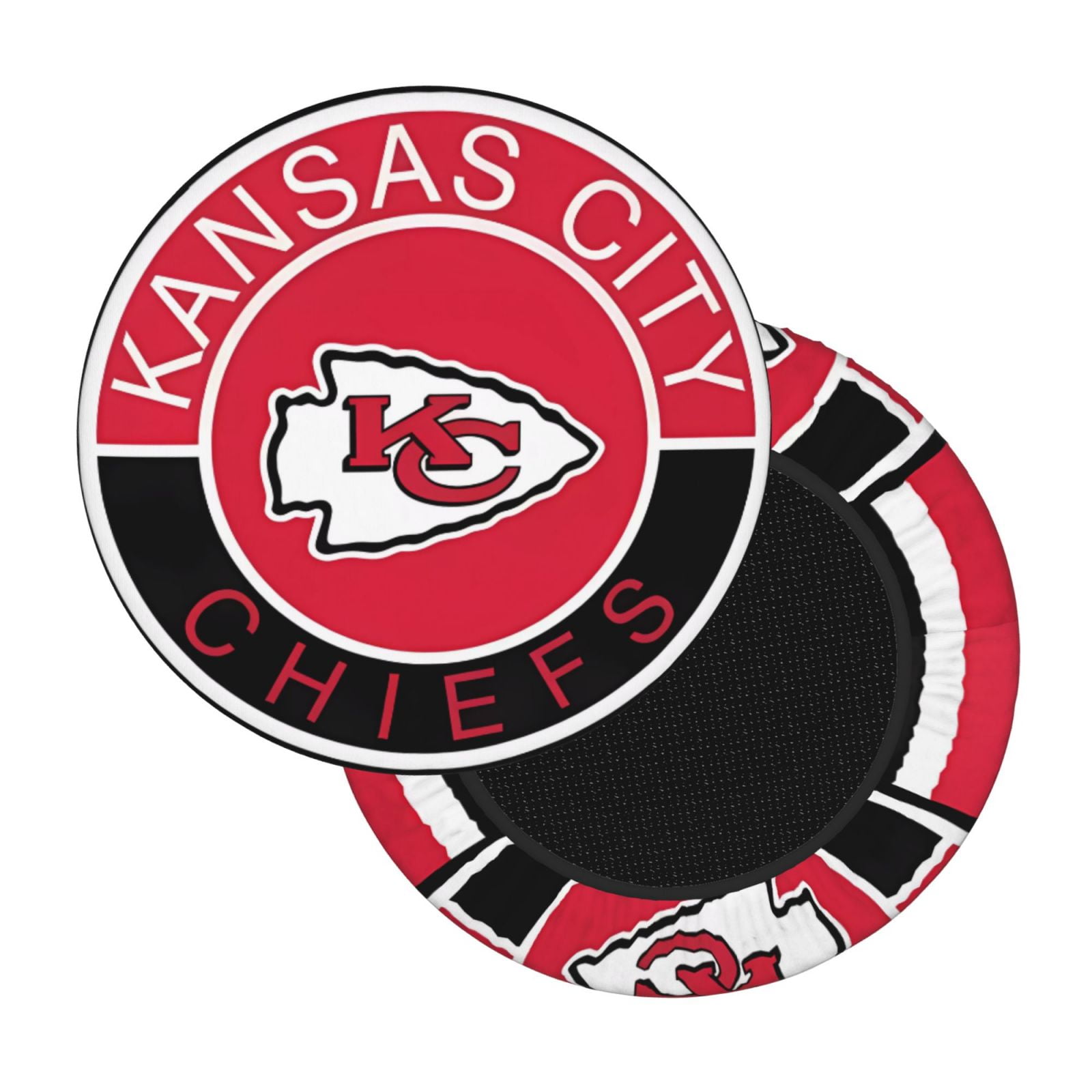 Kansas_City Football team themed Round Bar Stool Seat Covers,Soft And ...