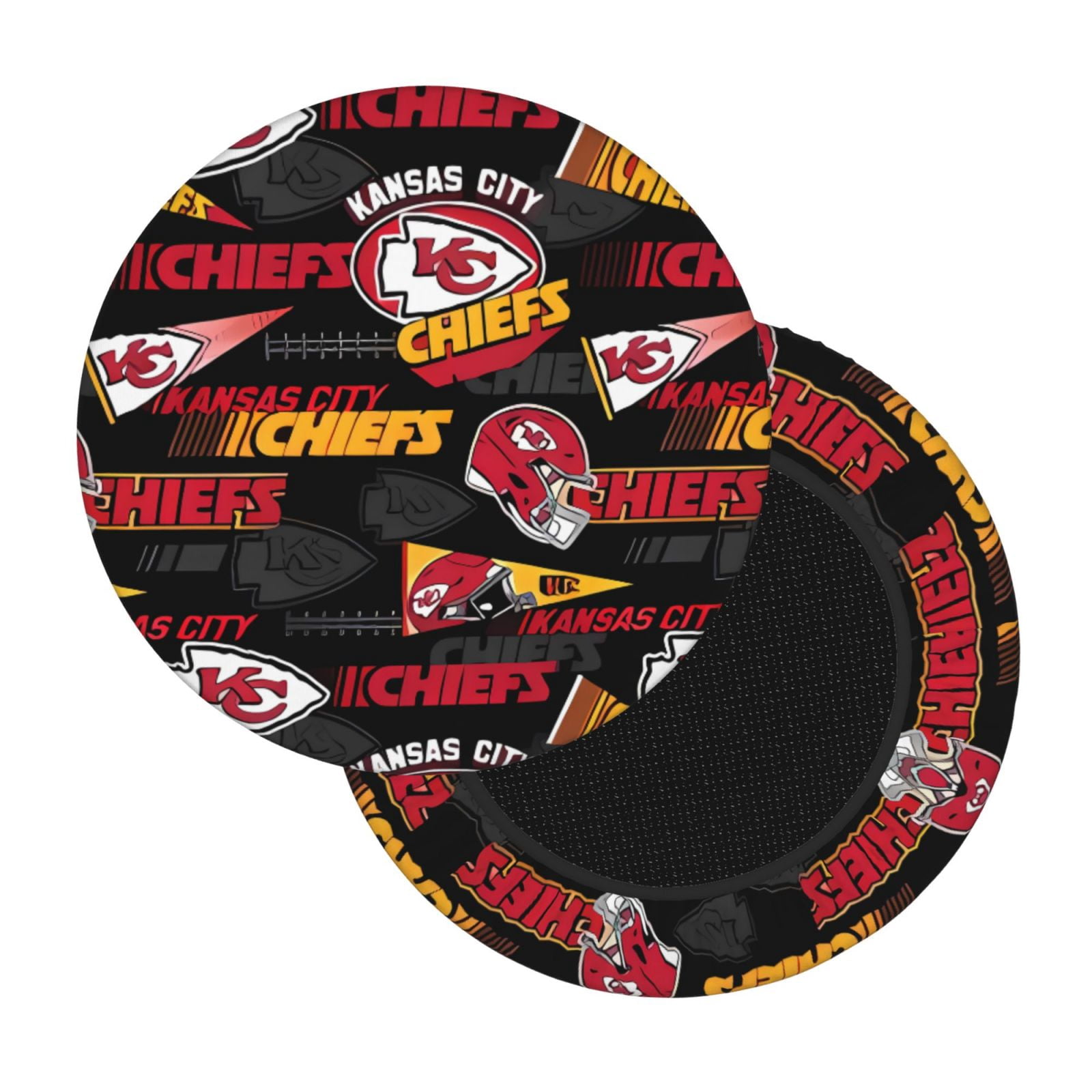 Kansas_City Football team themed Round Bar Stool Seat Covers,Soft And ...