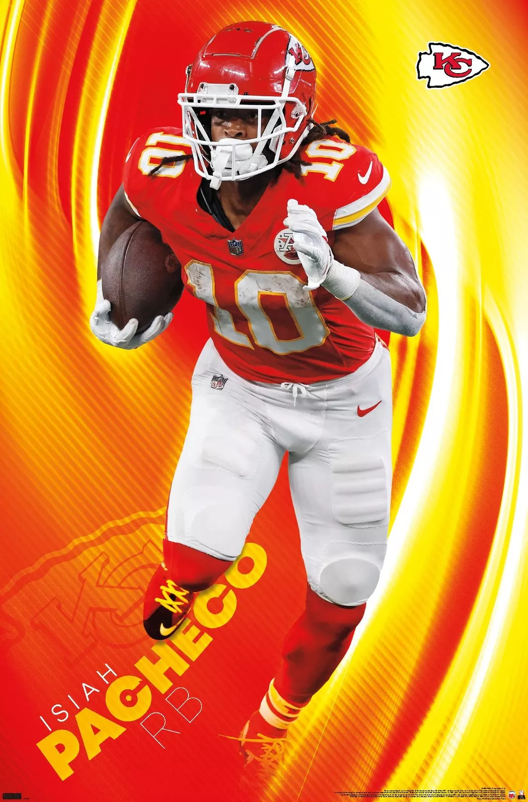 Kansas City - Isiah Pacheco 24 - Poster, Kansas City Poster, National ...