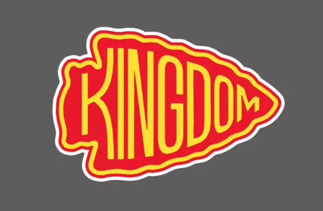 Kansas City Kansas City Football Team Kingdom Sticker Decal Arrowhead ...