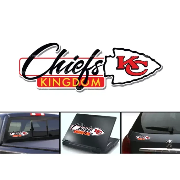 Kansas City Kansas City Football Team Kingdom Sticker Decal Car Truck ...