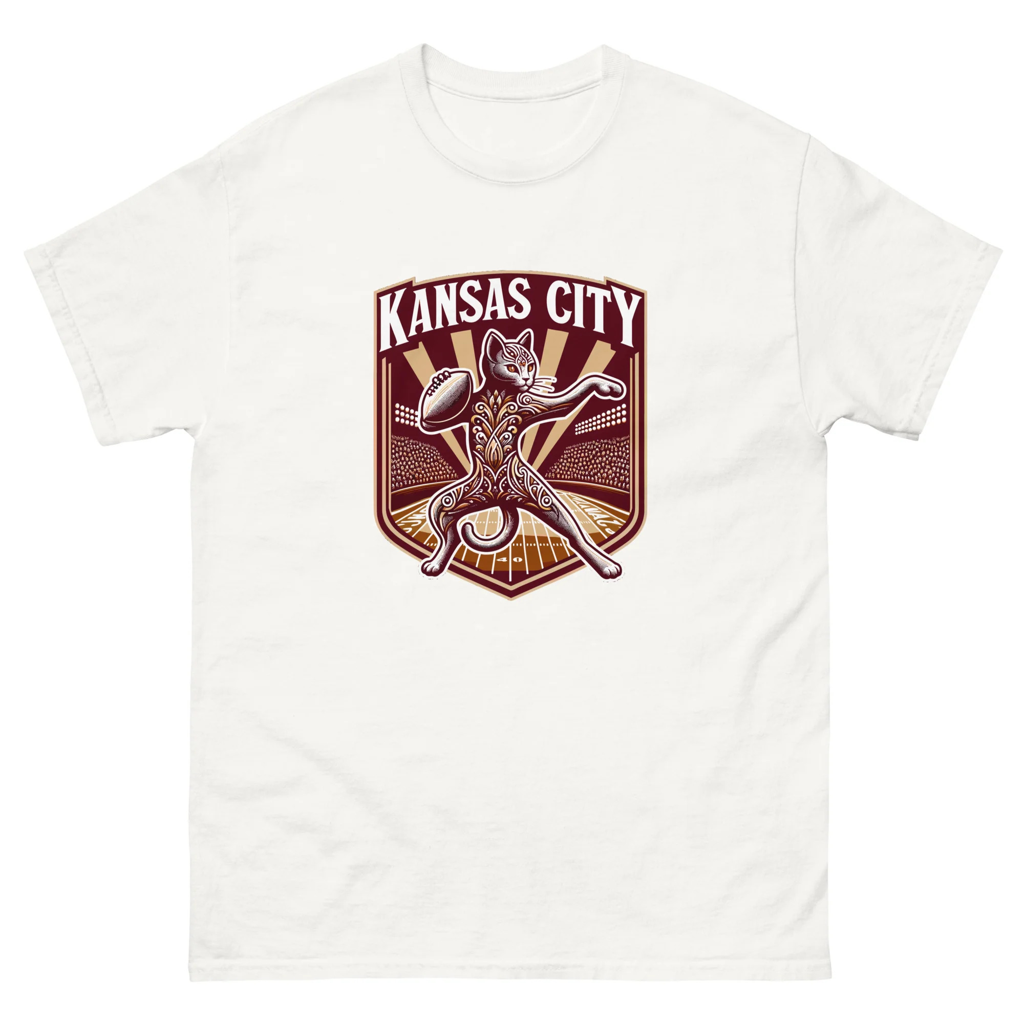 Kansas City Kitty Football Crest Tee - Walmart.com