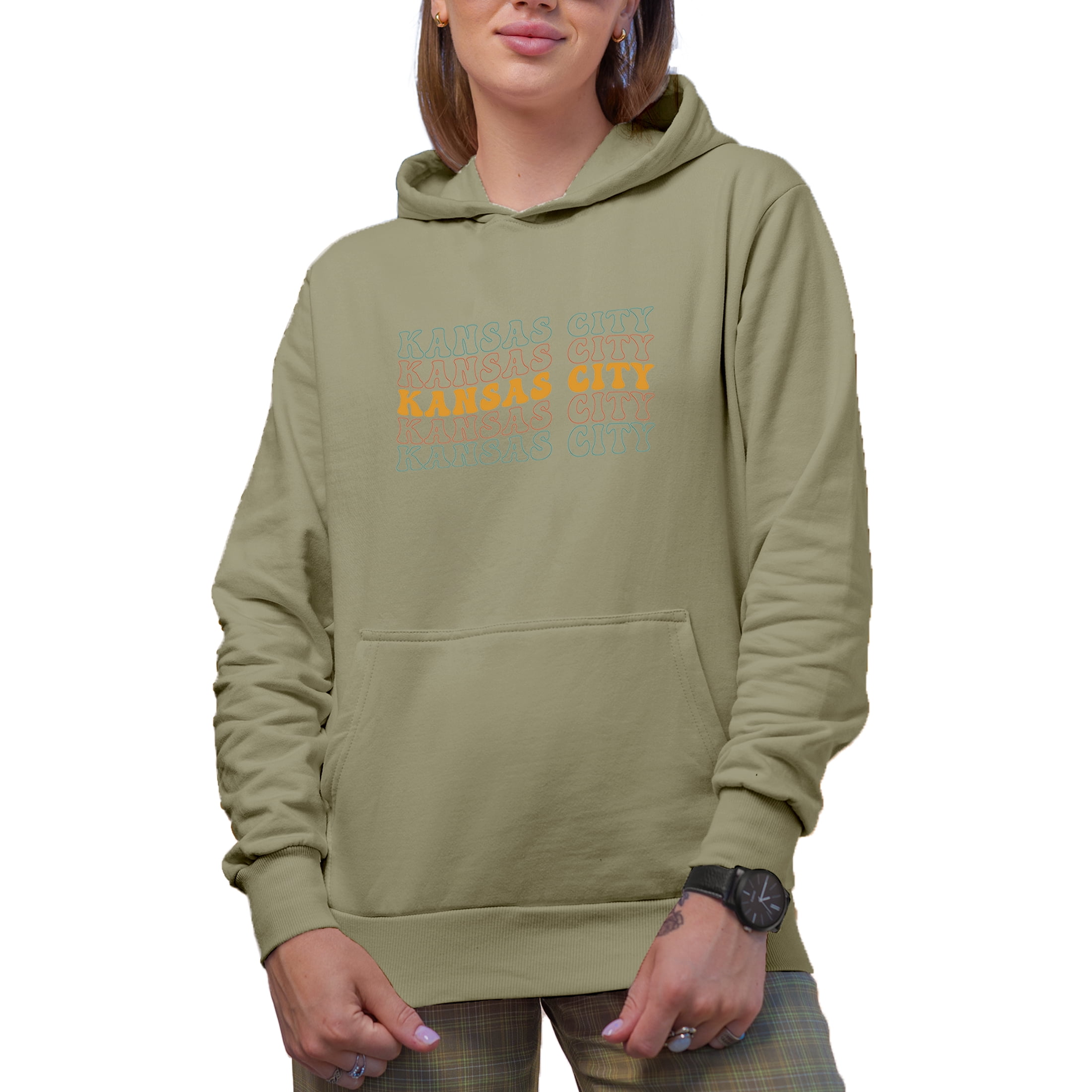 Kansas City, Missouri USA Cities, Groovy Retro Wavy Text Merch Gift ...