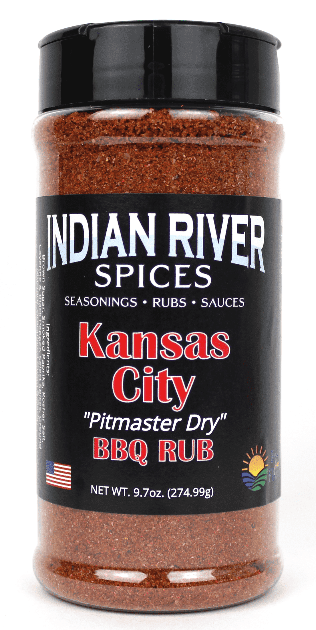 Indian River Spices Kansas City Pitmaster Dry BBQ Rub, 9.7oz - Walmart.com