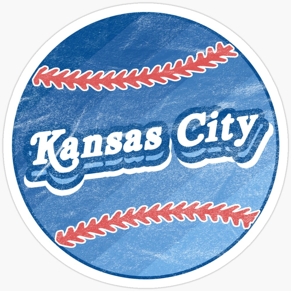 Kansas City Retro Baseball Sticker Phone Decal Water Bottle Stickers ...