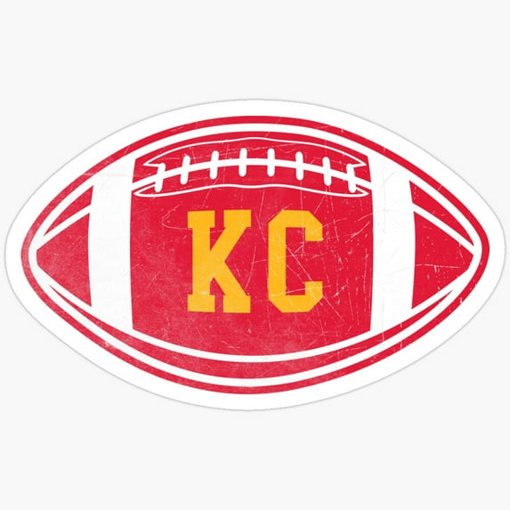 Kansas City Retro Throwback Football Sticker Phone Decal Water Bottle ...