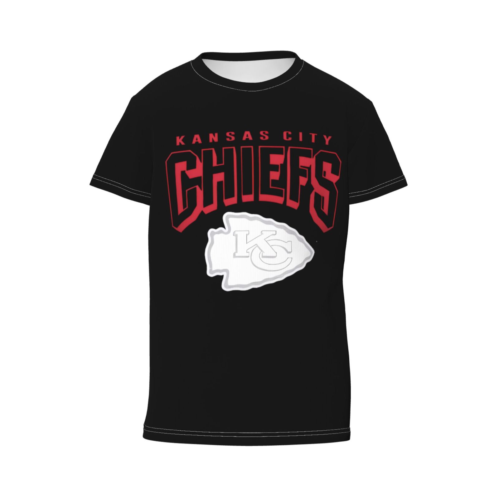 Kansas_City Team Fans Round neck short sleeve T-Shirt American Football ...