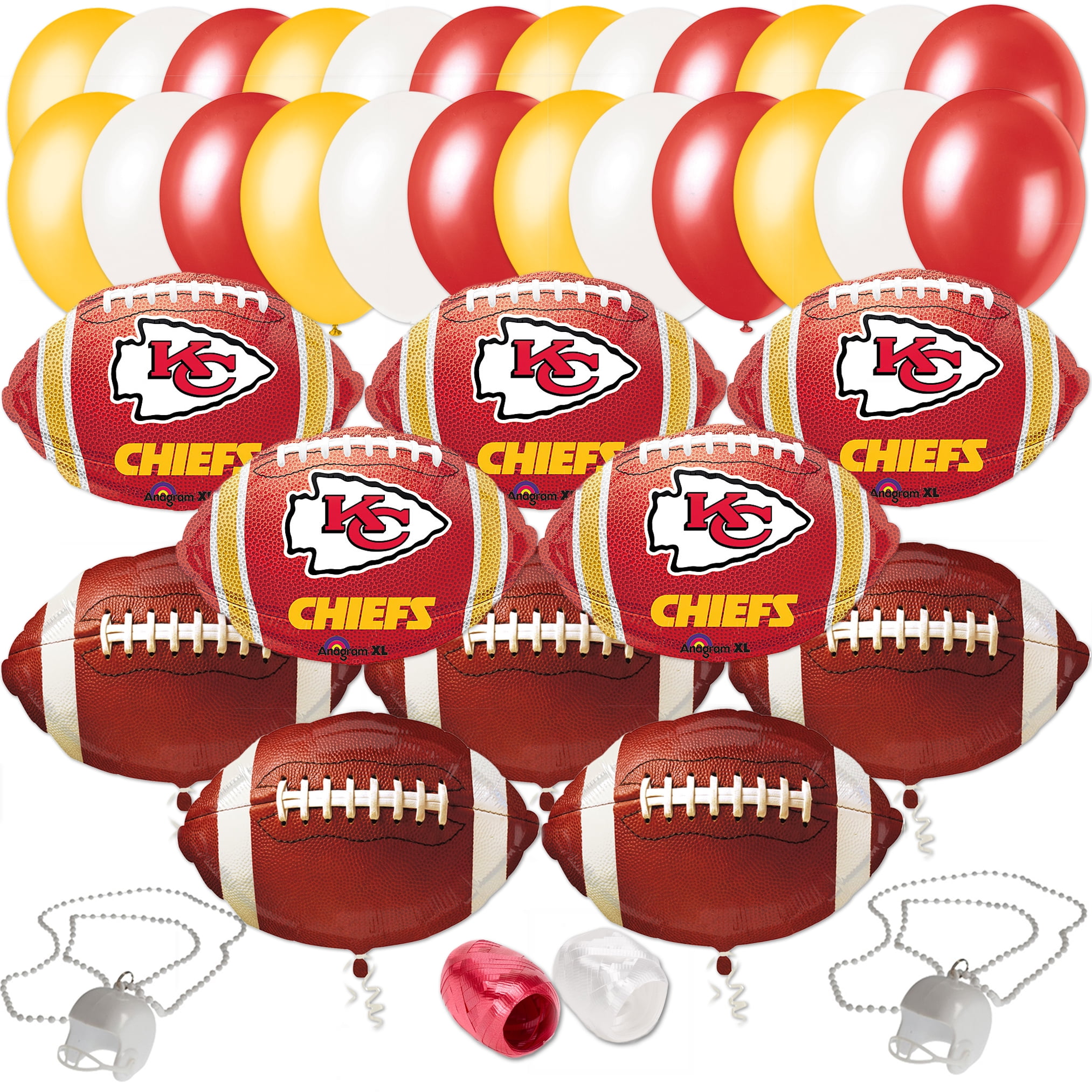 Kansas City Team Playoffs Big Party 48pc Mega Football Balloon Pack ...