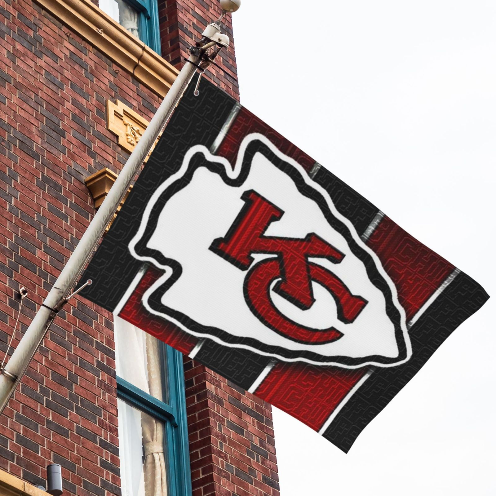Kansas_City Three Layer personalized Double Sided Flag Football Fans ...