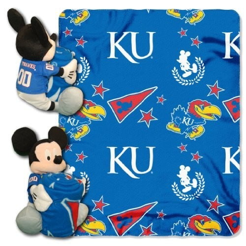 Kansas Jayhawks NCAA Mickey Mouse with Throw Combo - Walmart.com