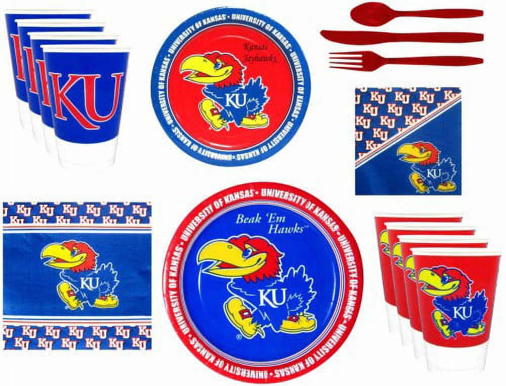 Kansas Jayhawks Party Supplies Pack #2 - Walmart.com