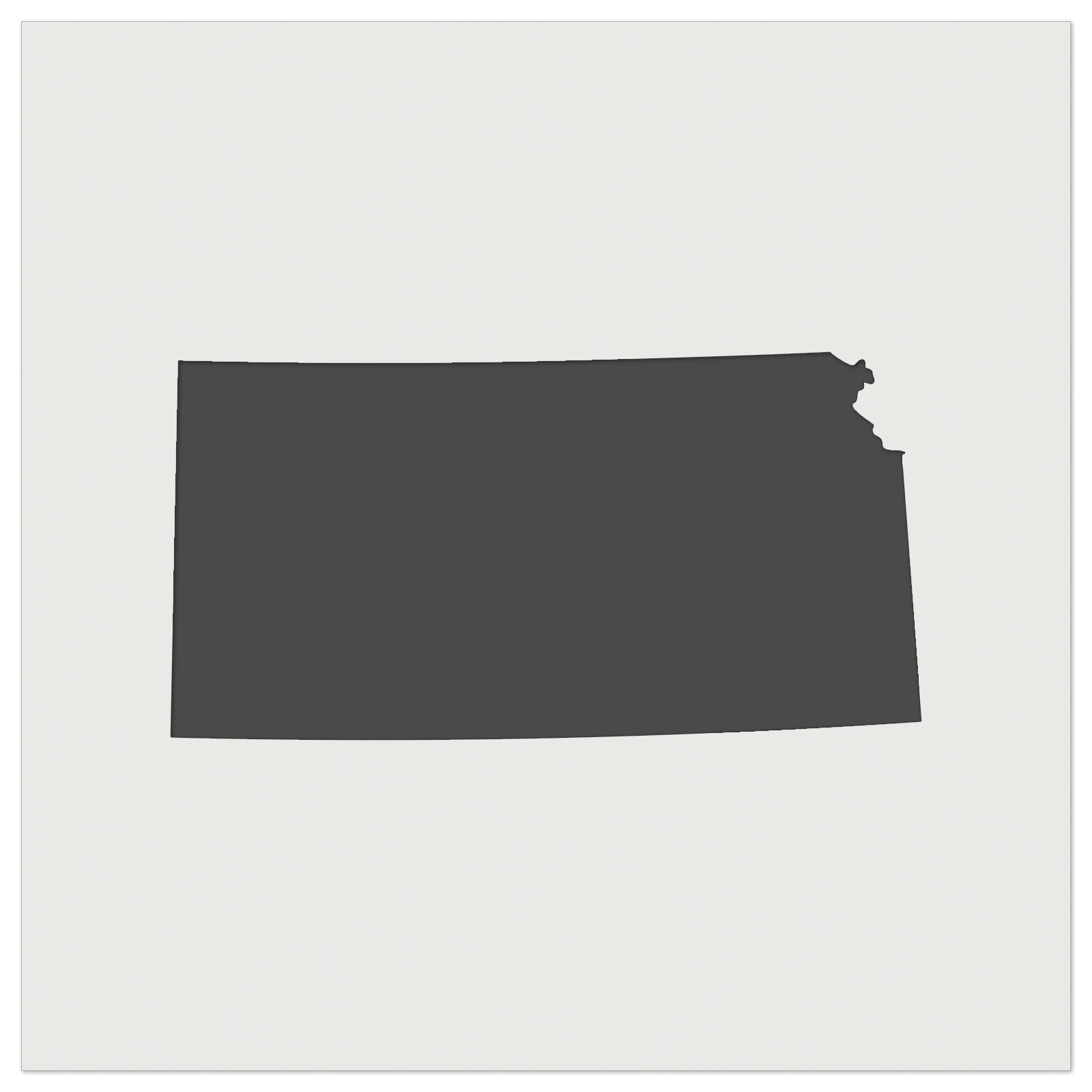 Kansas State Silhouette DIY Cookie Wall Craft Stencil - 9.0 Inch ...