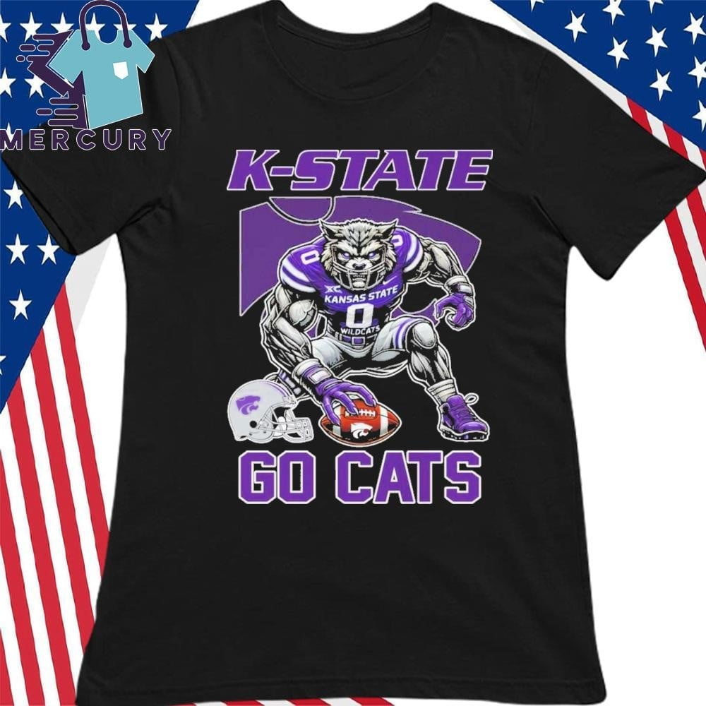 Kansas State Wildcat Football 2024 Go Cats T-shirt - Walmart.com