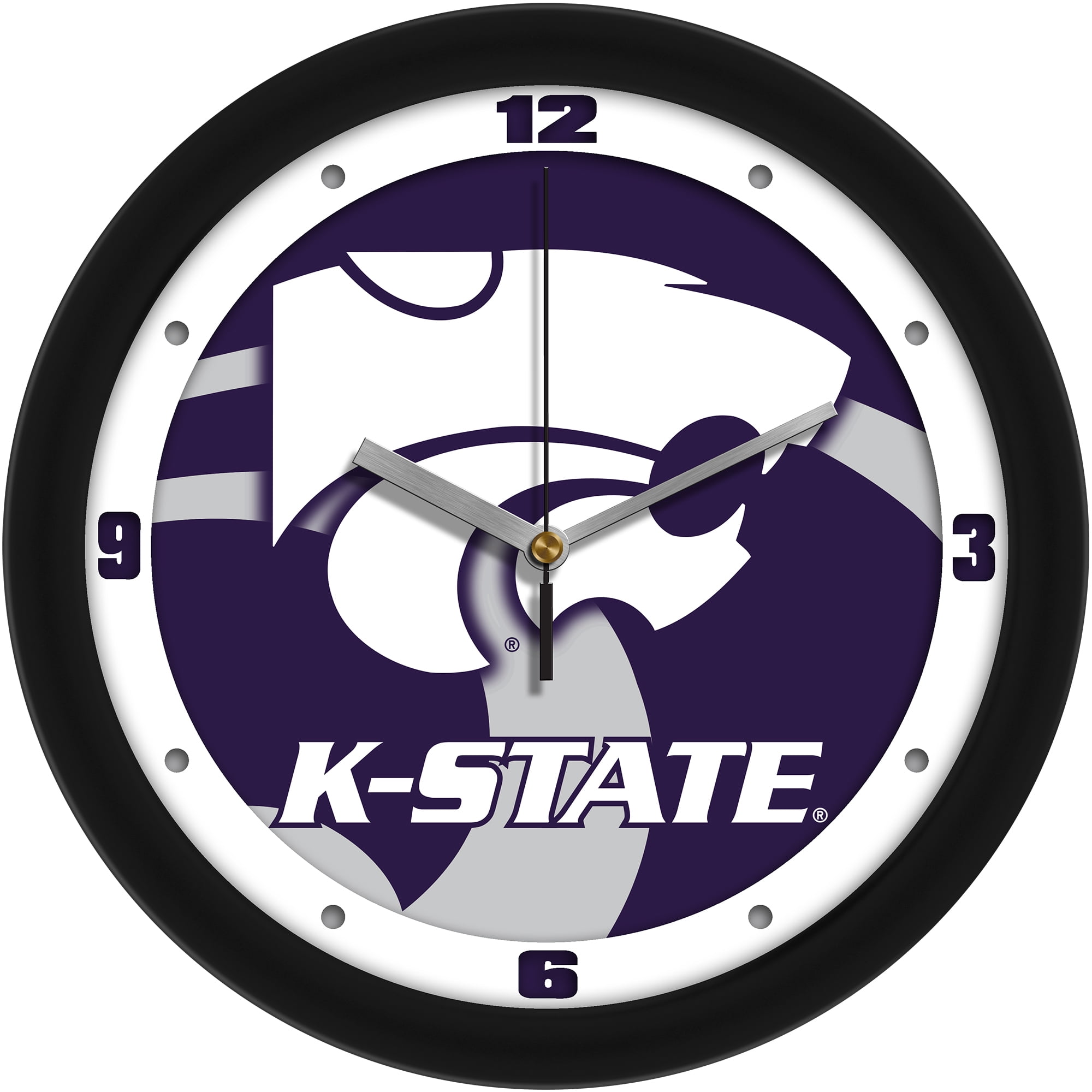 Kansas State Wildcats 11.5'' Suntime Premium Glass Face Dimension Wall ...