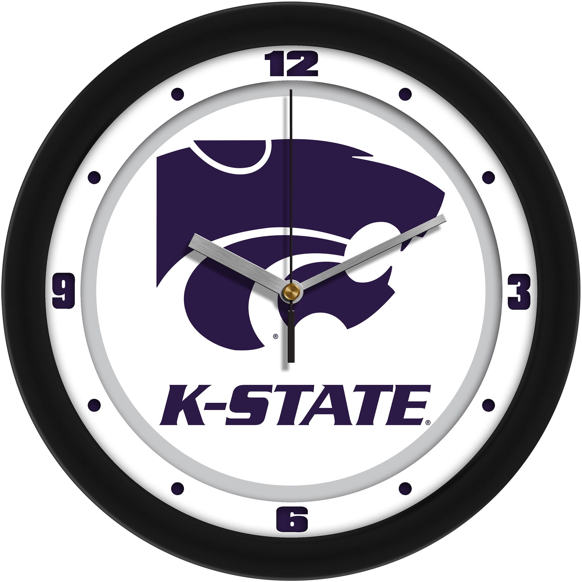Kansas State Wildcats 11.5'' Suntime Premium Glass Face Traditional ...