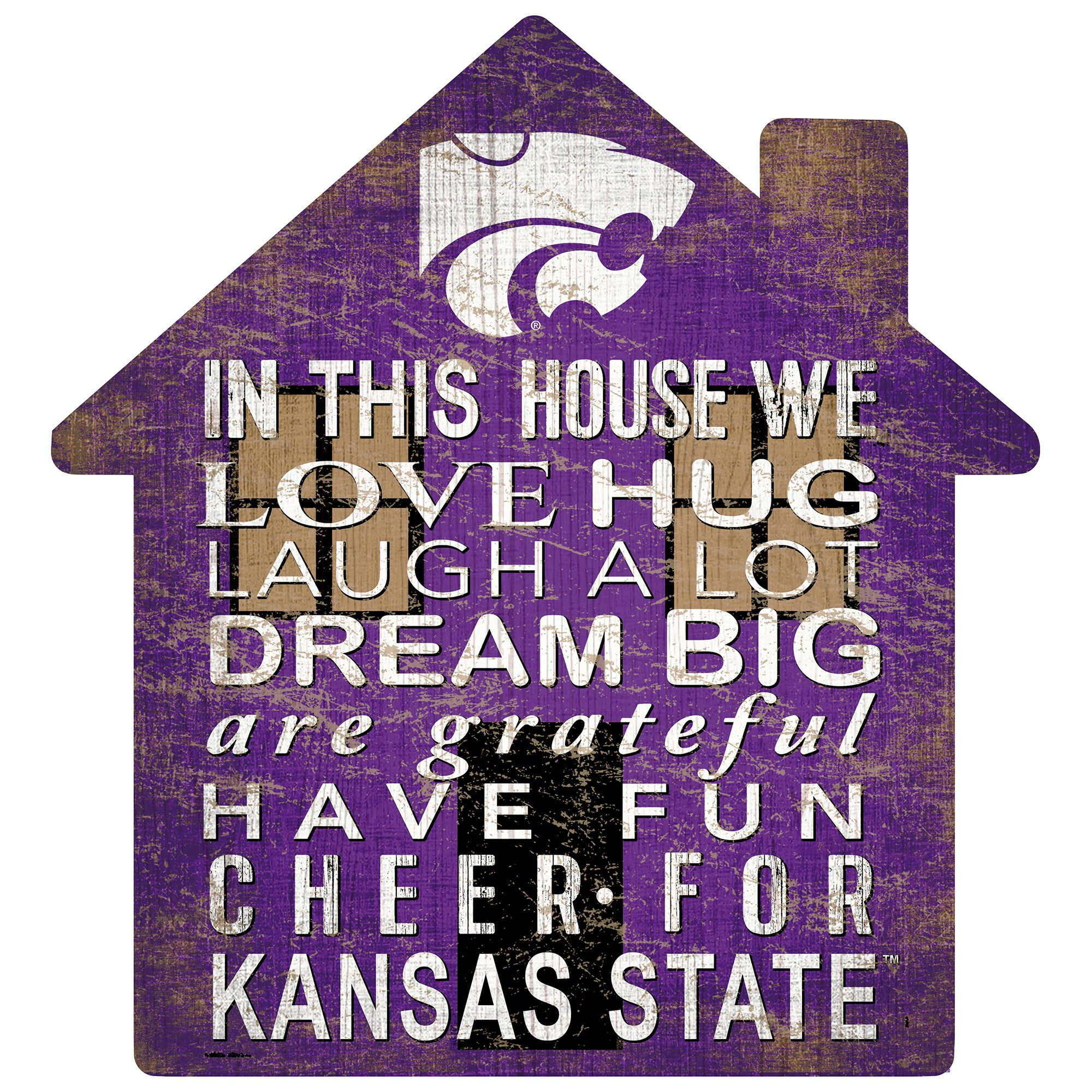 Kansas State Wildcats 12'' Team House Sign - Walmart.com