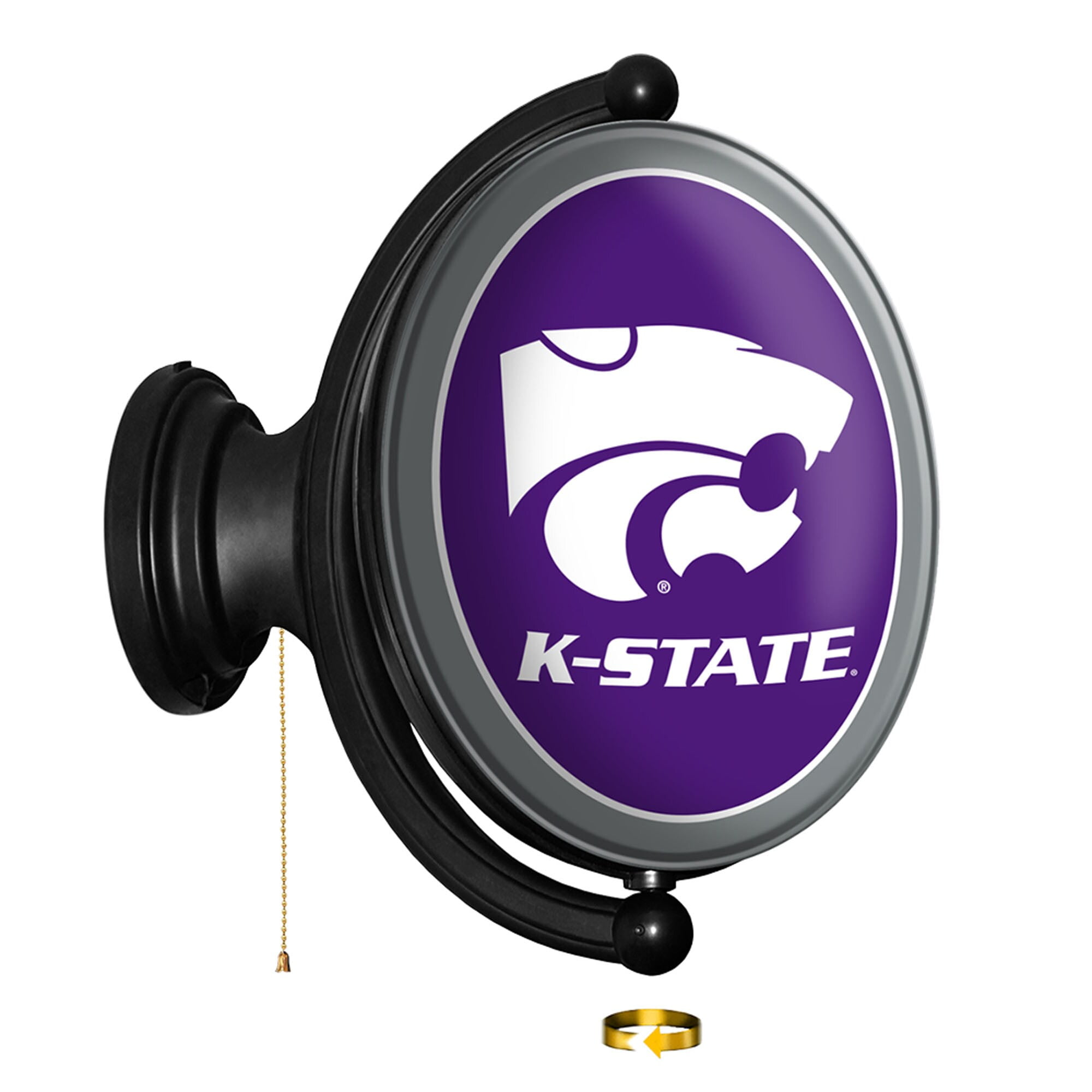 Kansas State Wildcats Mascot 21'' x 23'' Rotating Lighted Wall Sign ...
